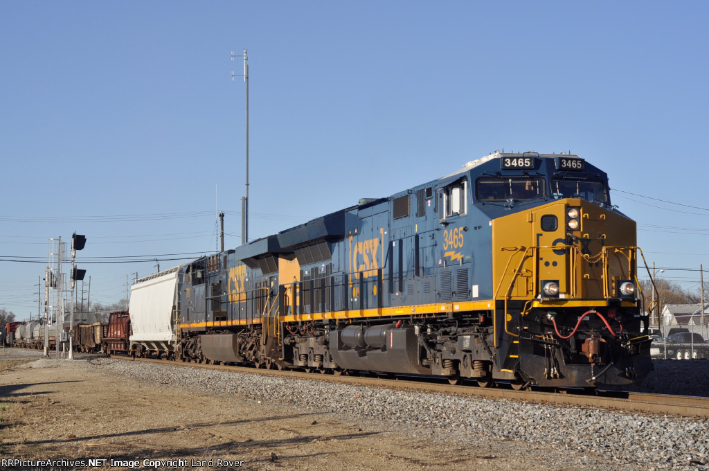 CSXT 3465 On CSX J 783 Eastbound